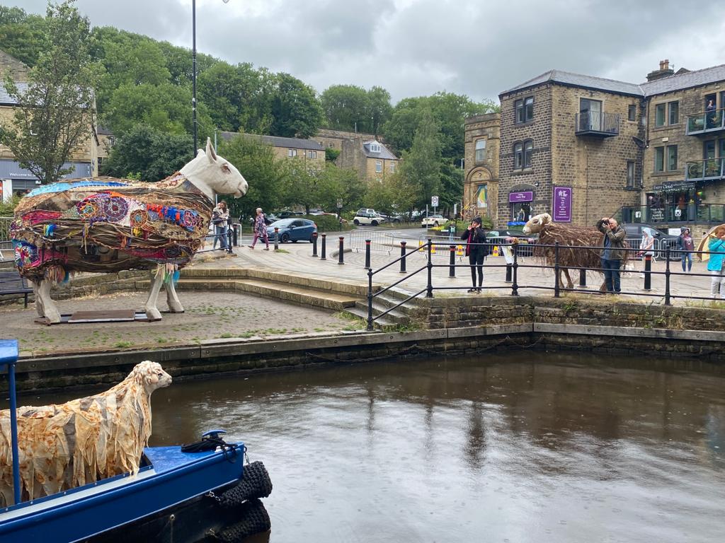 Recently our boat took a musical sheep through Slaithwaite then up to ...